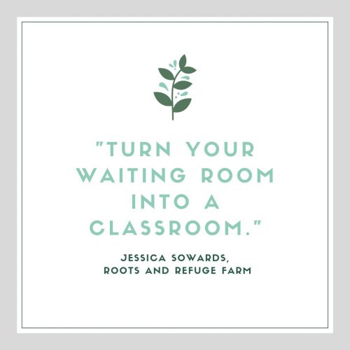 Turn your waiting room into a classroom | Down Home Dietitian